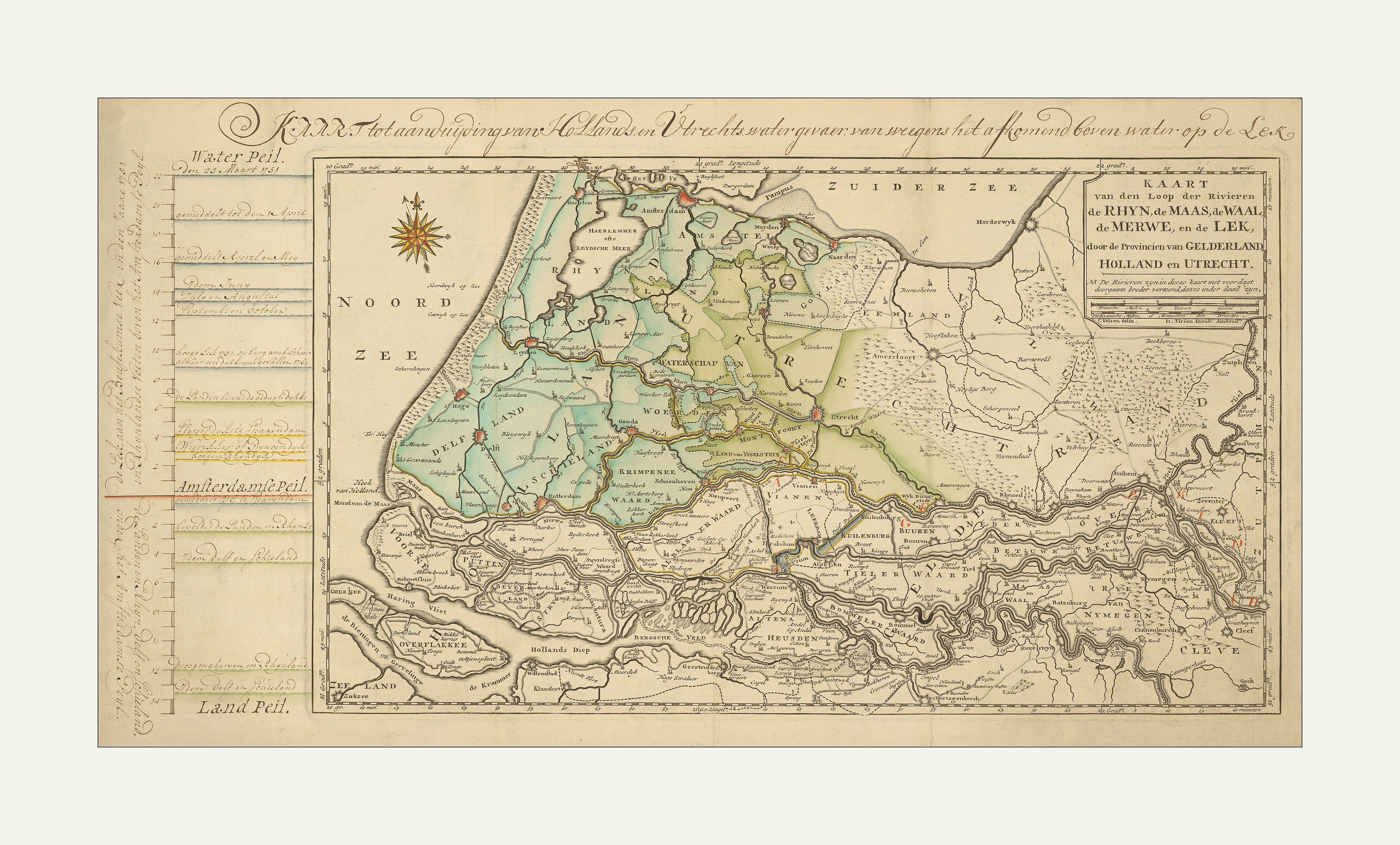 Historische kaart Midden Nederland | Frisius