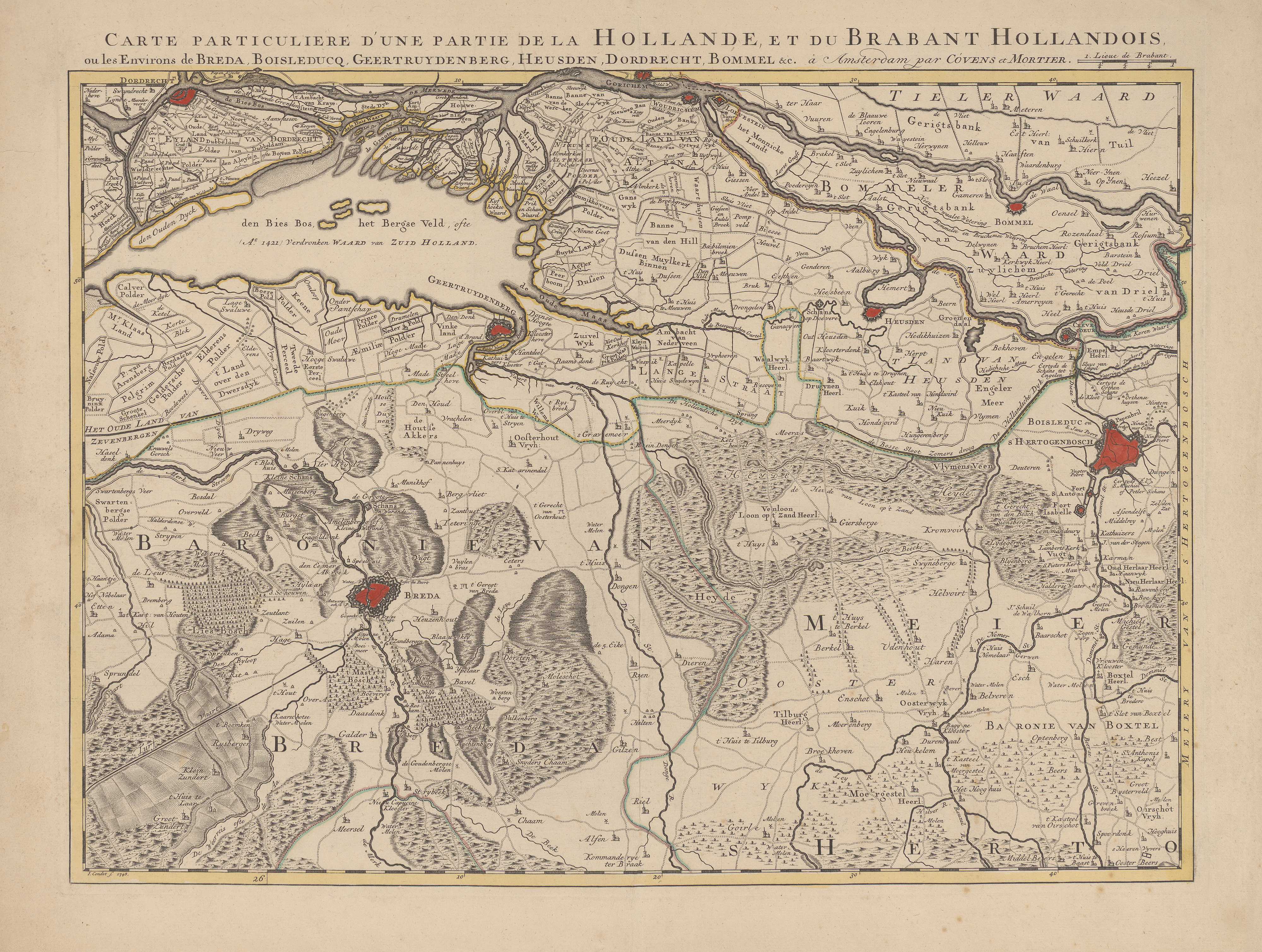 Historische kaart Midden-Brabant | Frisius