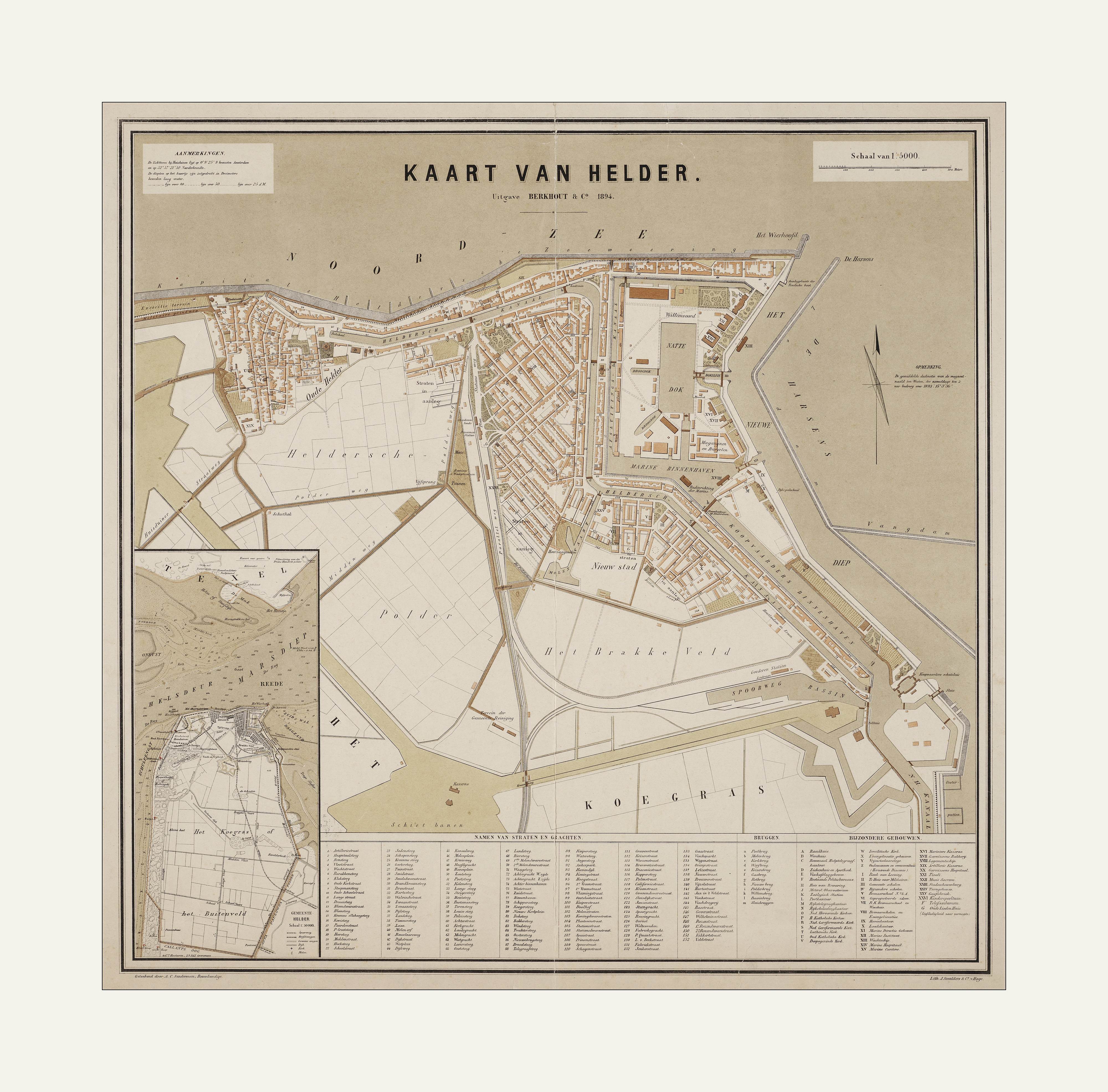 Historische kaart van Den Helder | Frisius
