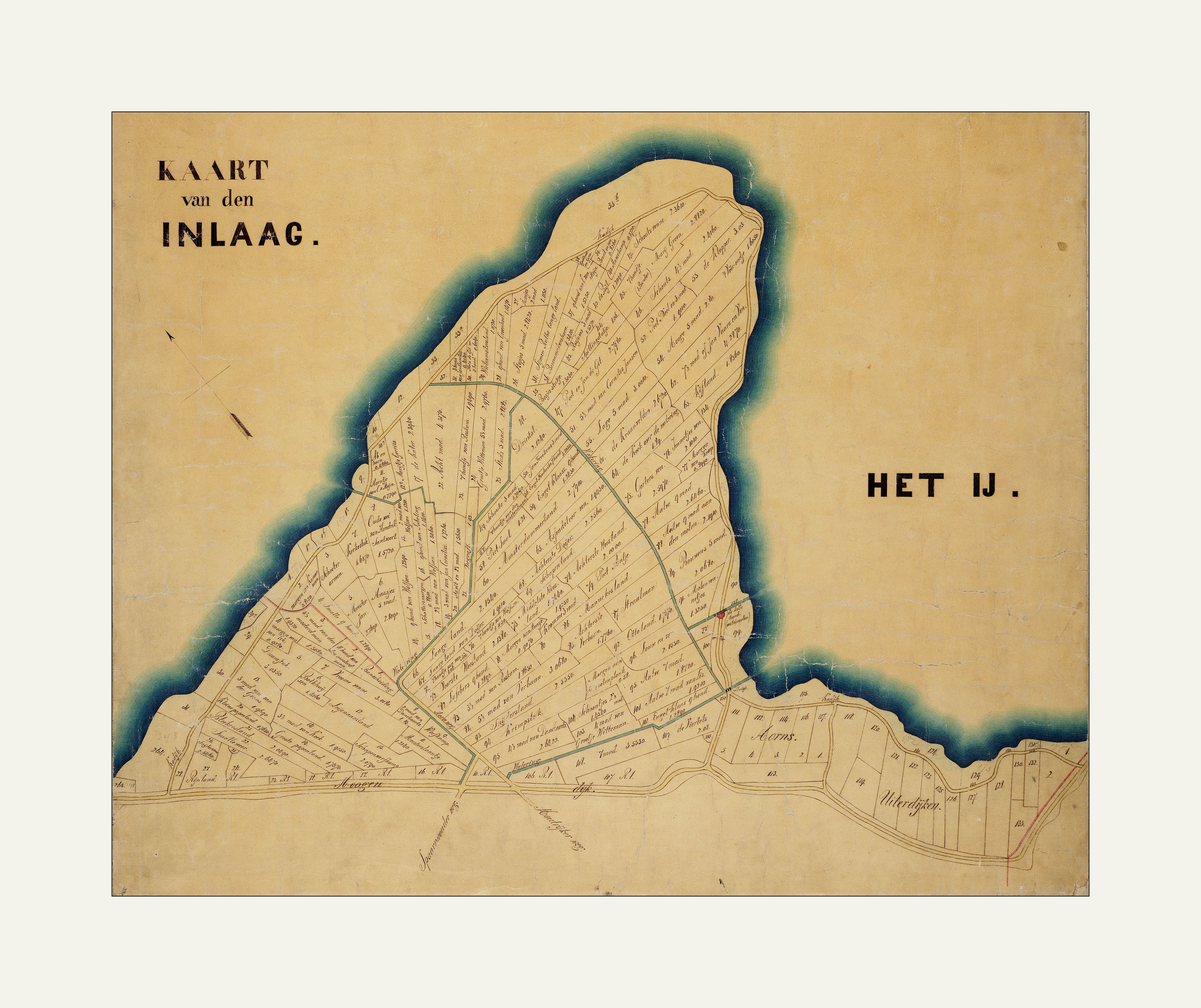 Historische kaart omgeving Spaarndam | Frisius