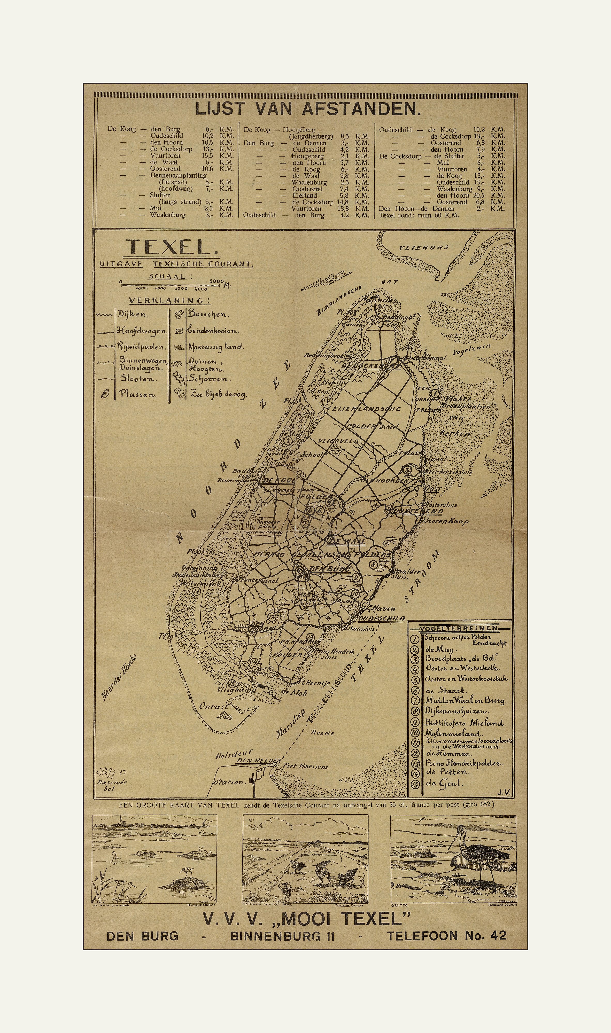 Historische kaart van Texel | Frisius