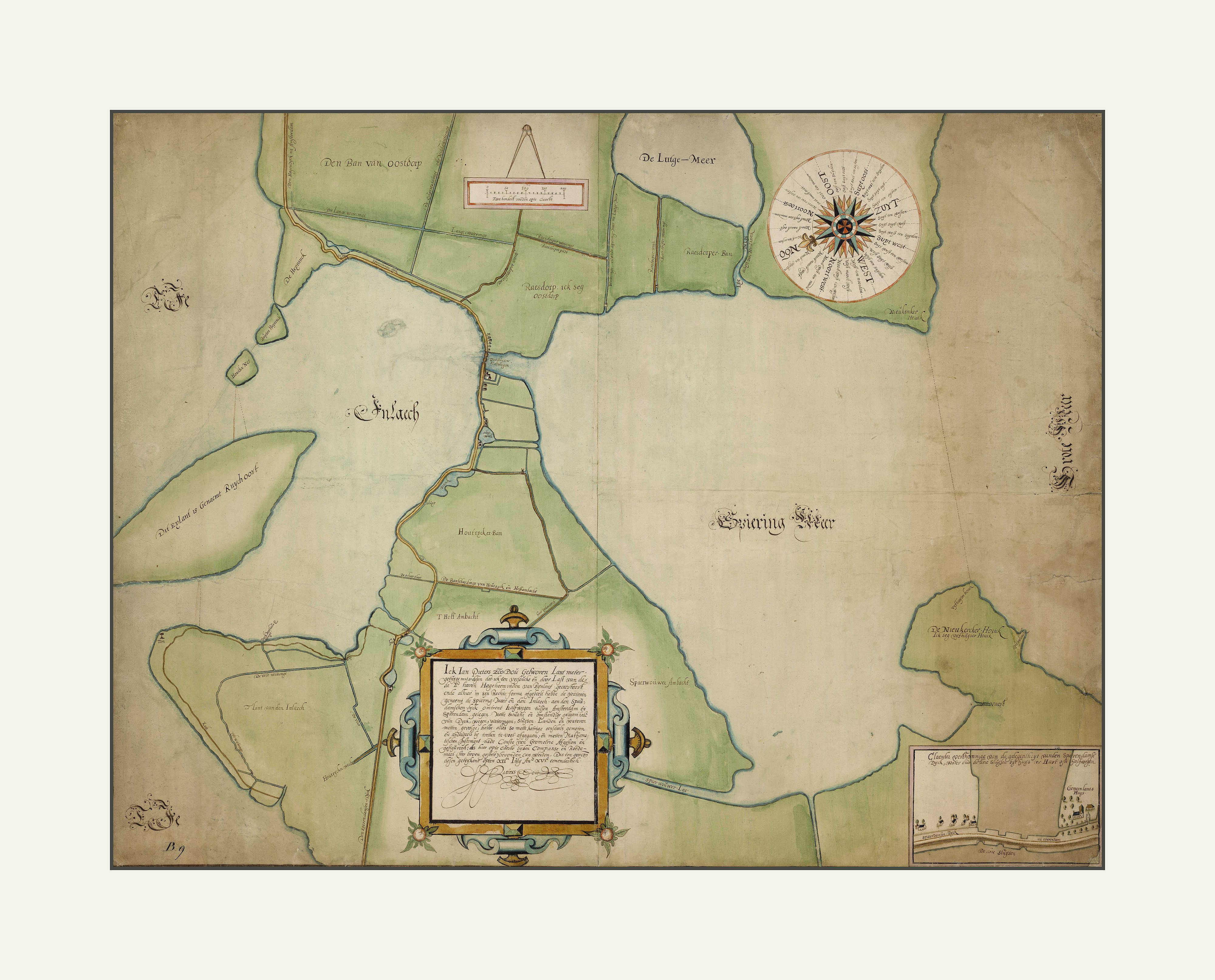 Historische kaart omgeving Halfweg | Frisius