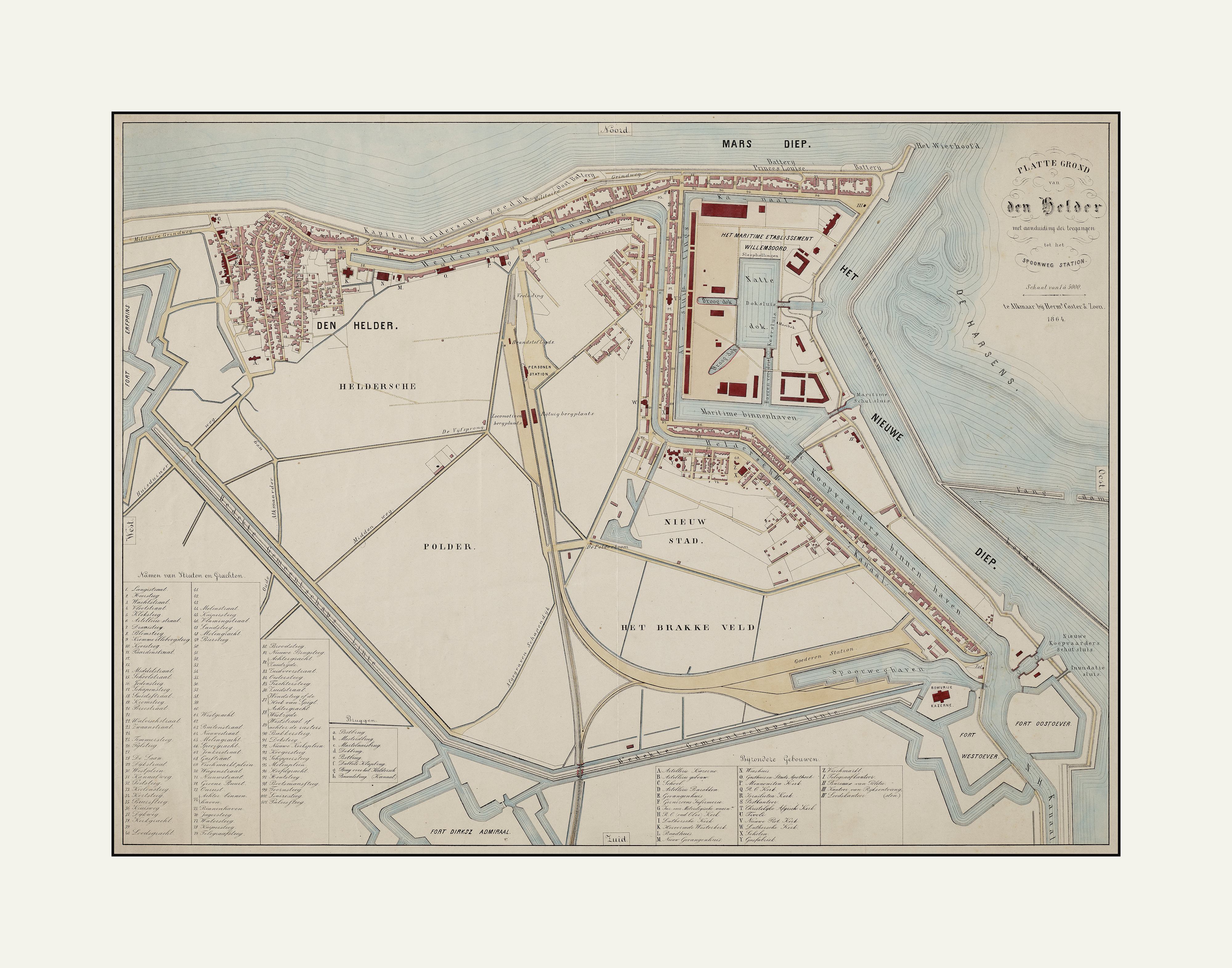 Historische kaart van Den Helder | Frisius