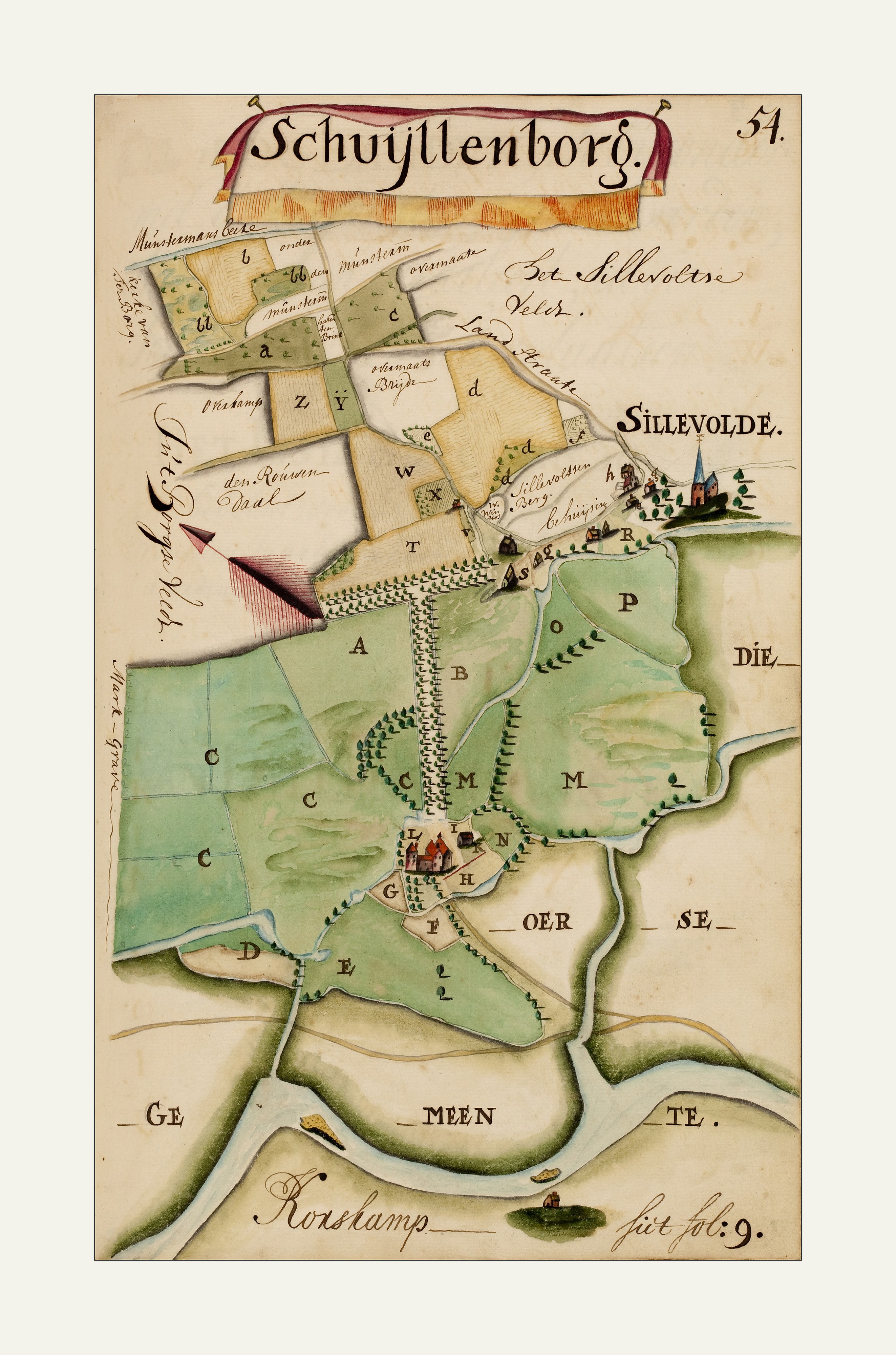 Historische kaart omgeving Silvolde | Frisius