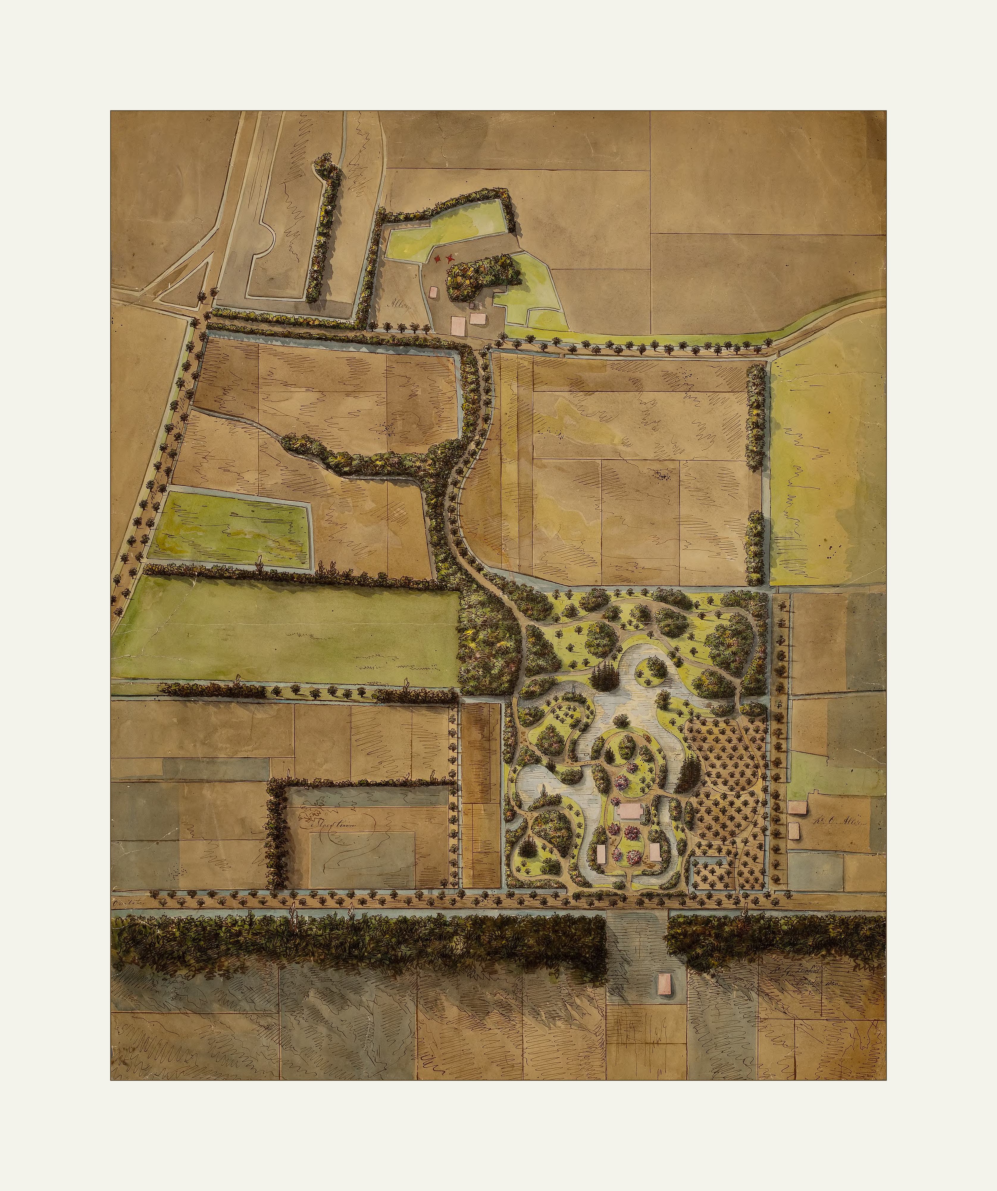 Historische kaart omgeving Putten - Oldenaller | Frisius