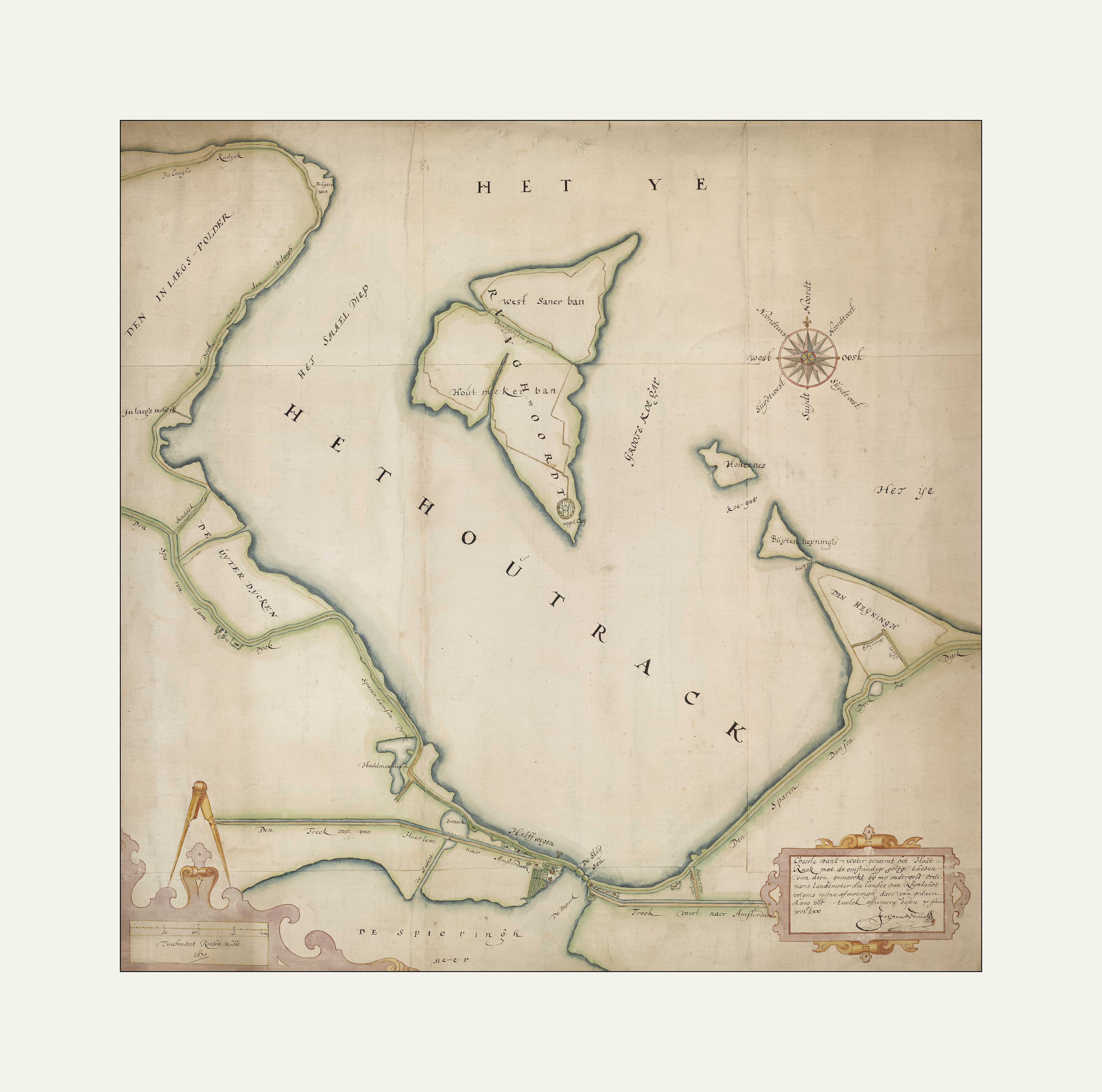 Historische kaart Amsterdam - Ruigoord | Frisius