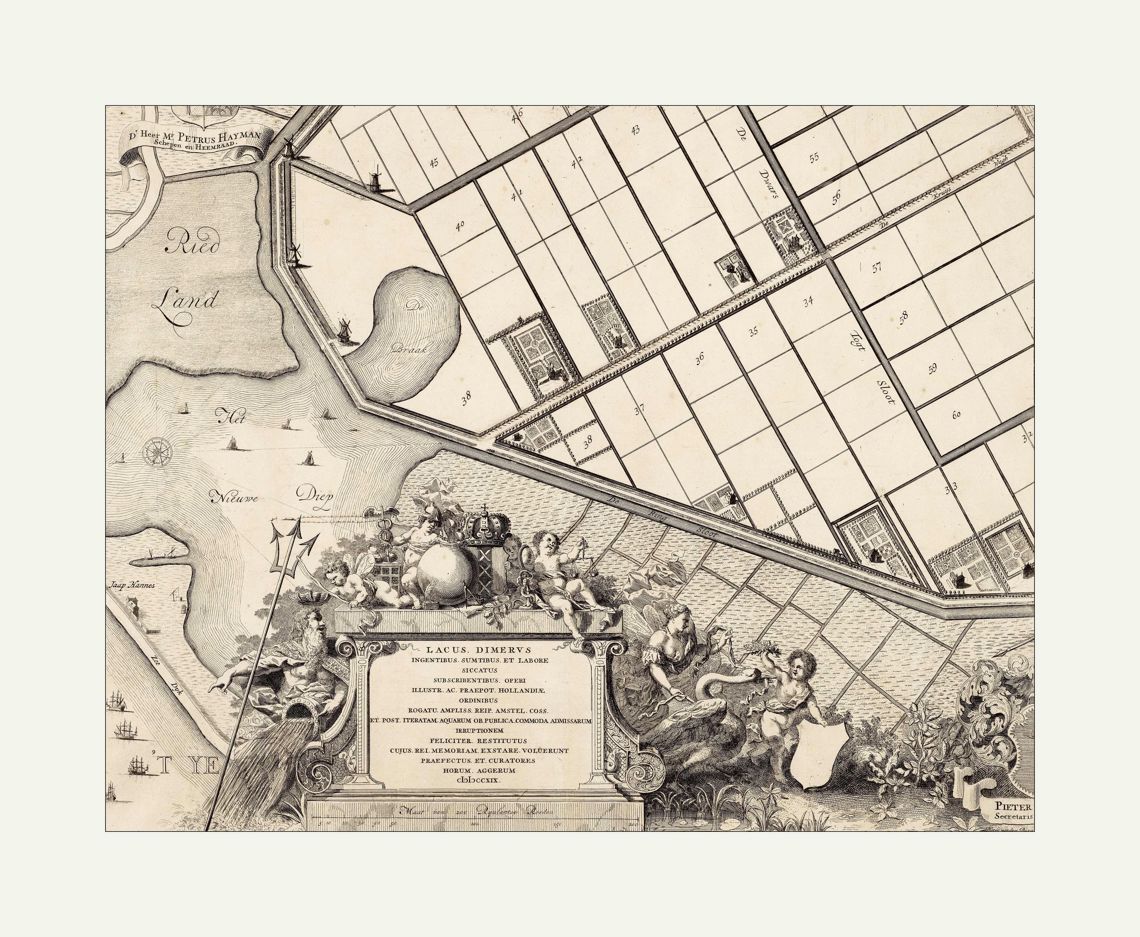 Historische kaart van Amsterdam - Diemen | Frisius Historische kaart van Amsterdam - Diemen | Frisius